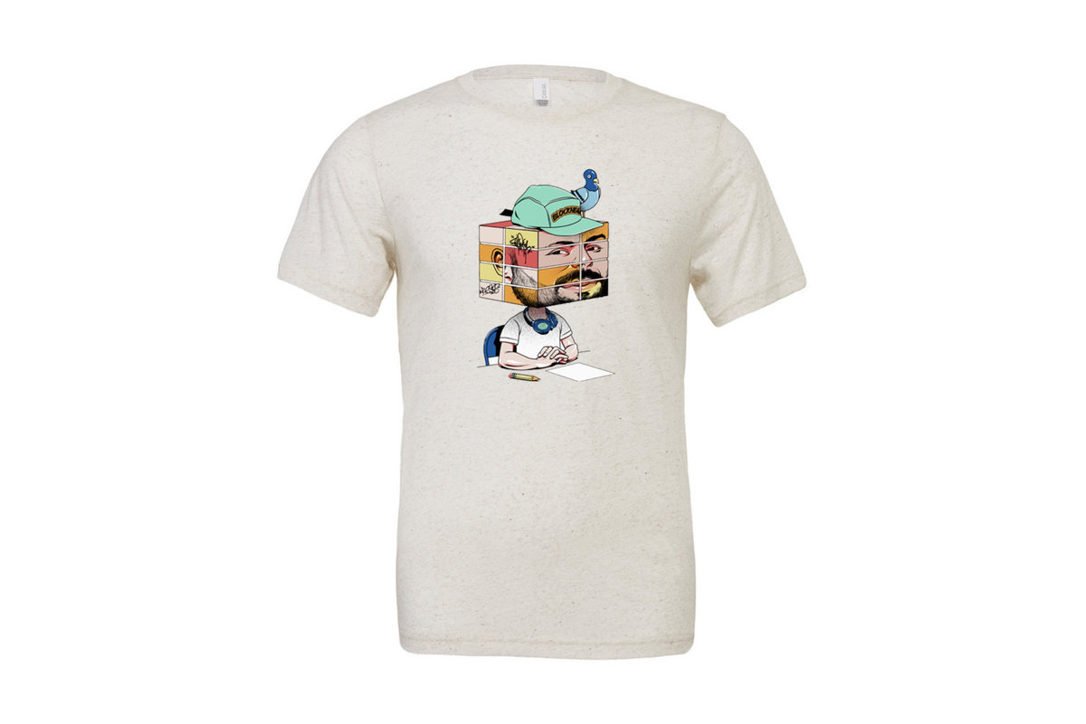 Blockhead Illustration T-Shirt | Blockhead