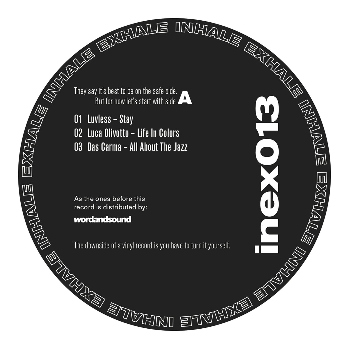 Inhale Exhale V/A 013 | Luvless, Luca Olivotto, Das Carma ...
