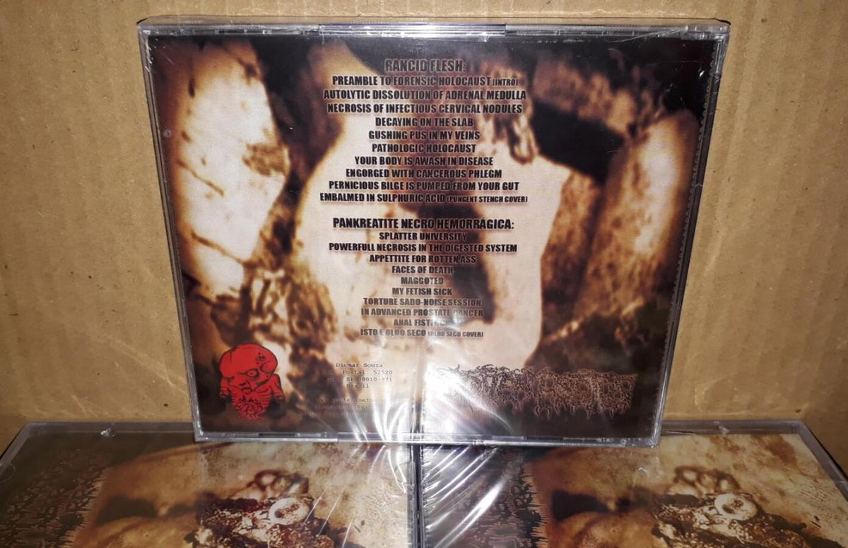 RANCID FLESH / PANCREATITE NECRO HEMORRAGICA - Split CD | Rotten Foetus Records