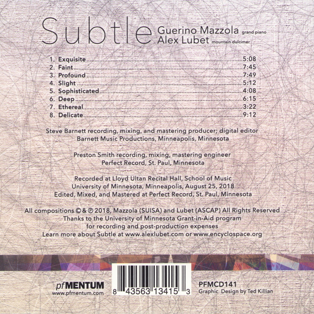 Subtle | Alex Lubet and Guerino Mazzola | Alex Lubet