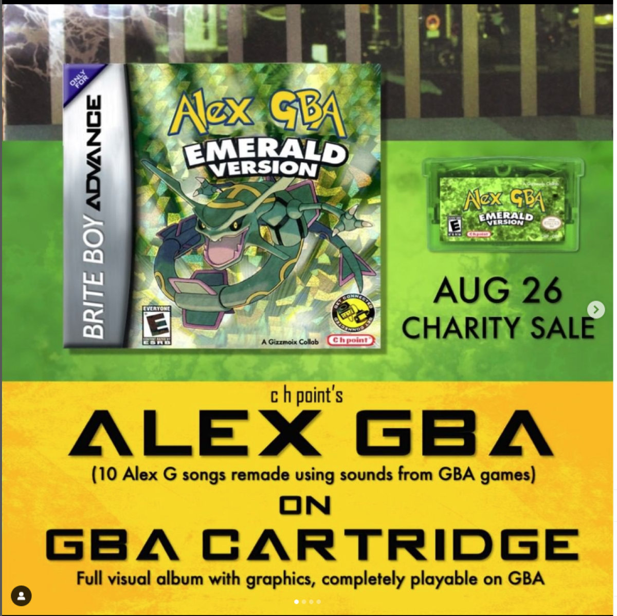 Alex GBA Game Boy Advance Cartridge - Emerald Version | c h point