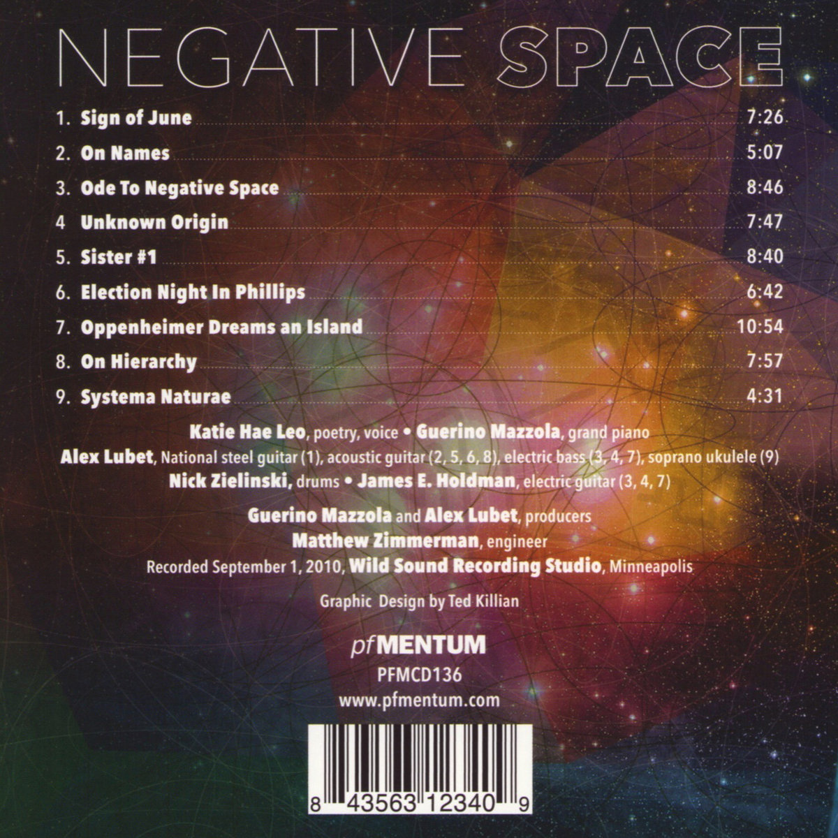 Negative Space | Katie Hae Leo / Guerino Mazzola / Alex Lubet / Nick ...