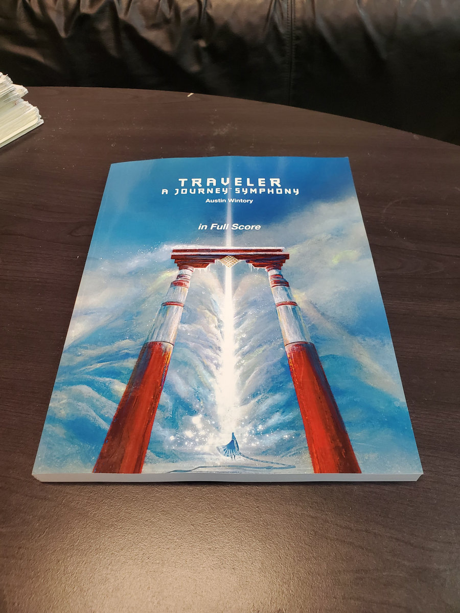 Traveler Symphony full orchestral score book - signed | Austin Wintory