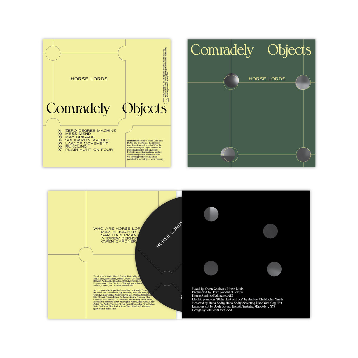 Comradely Objects | Horse Lords