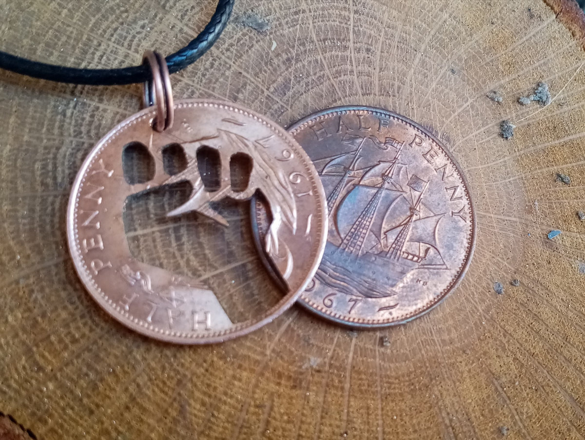 'Raised Fist' Coin Pendant | Joe Solo