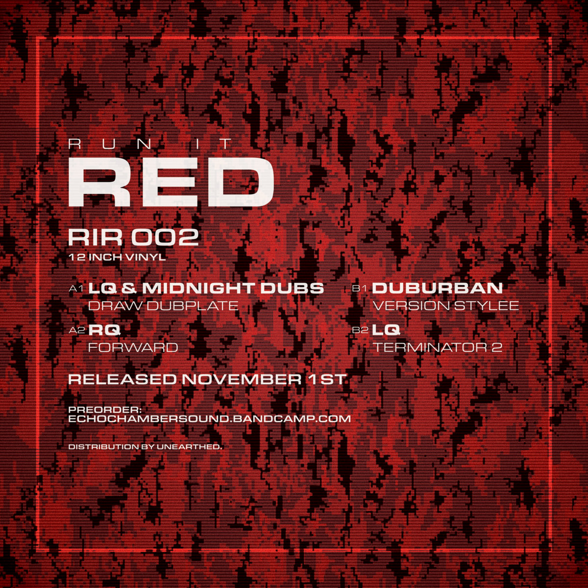 Run It Red 002 12inch vinyl | Echo Chamber Sound