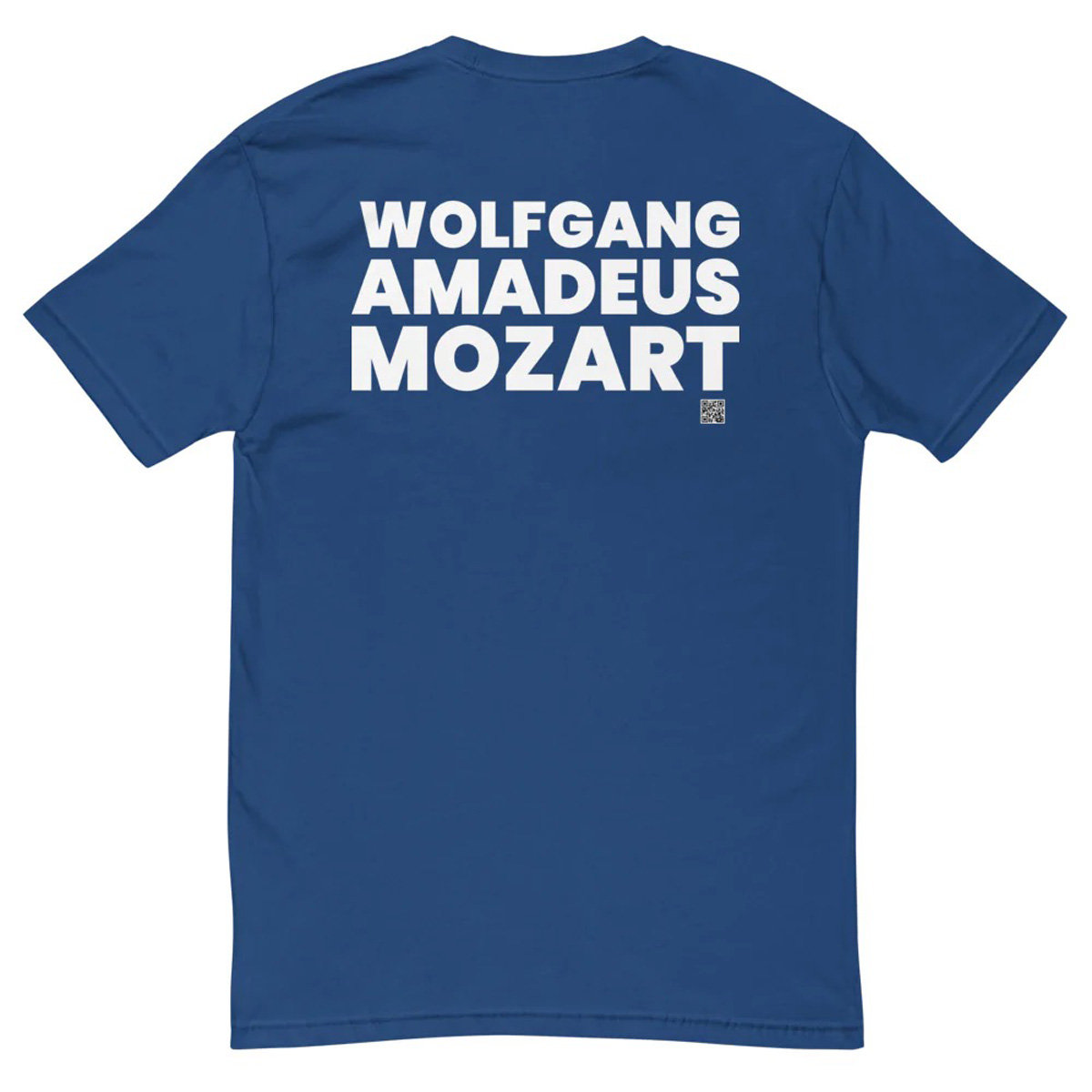 Wolfgang Amadeus Mozart - Tiny Text Portrait - Royal Blue Men's Short ...