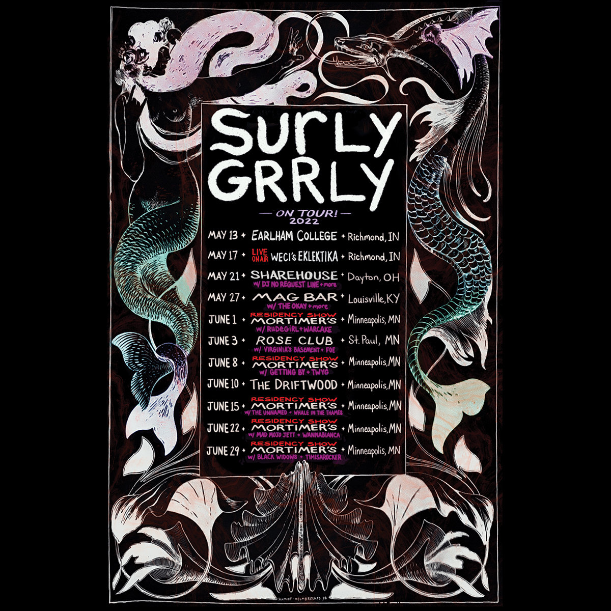 2022 Tour Poster | SURLY GRRLY