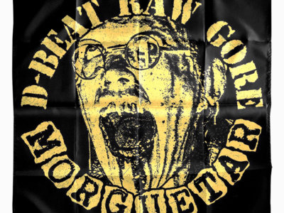 Morgue Tar 'D-Beat Raw Gore' Flag | Surrogate Rec.