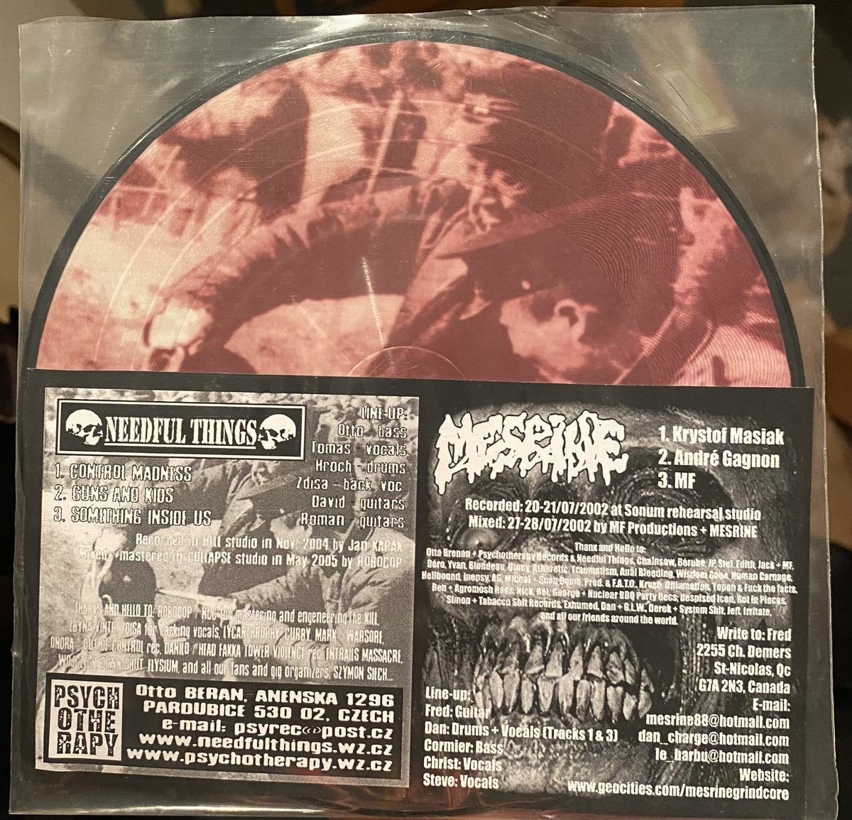 Mesrine / Needful Things split 7” | RFL RECORDS