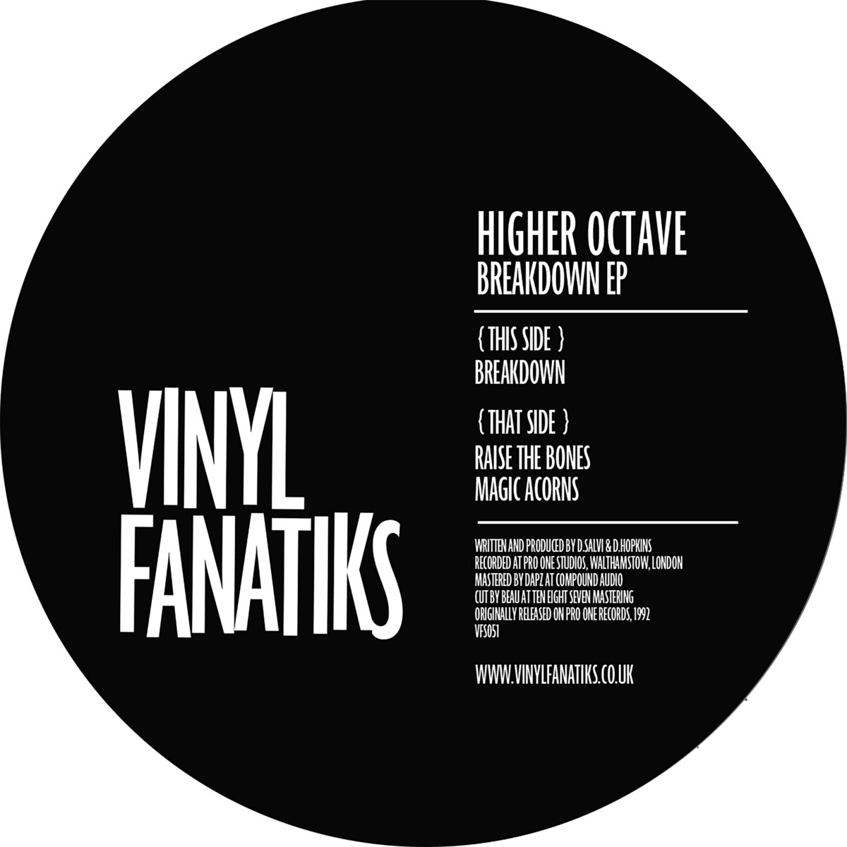 Higher Octave – Breakdown EP – VFS051 – LIMITED, SIGNED & NUMBERED ...