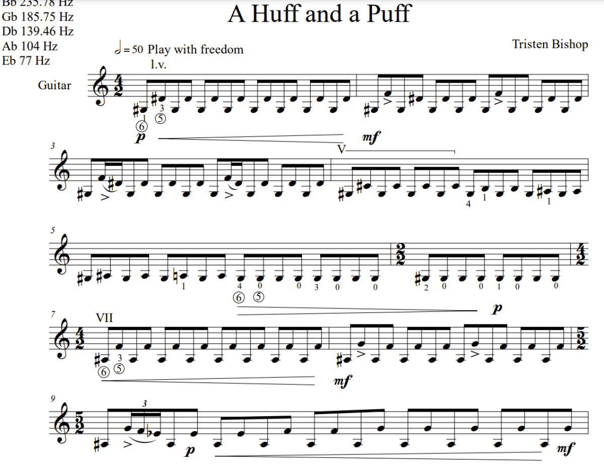 A Huff And A Puff (Digital Sheet Music) | Tristen Bishop