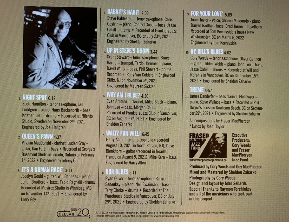 Fraser MacPherson - From The Pen Of | Cellar Music