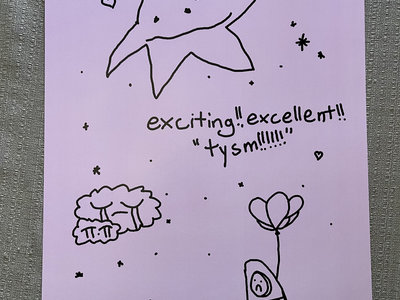 tysm!!!!!! poster print 11" x 17" (INCLUDES STICKER SET) | exciting ...