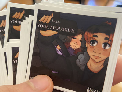 "Hold your apologies" - stickers, 10 pack | Minami Deguchi