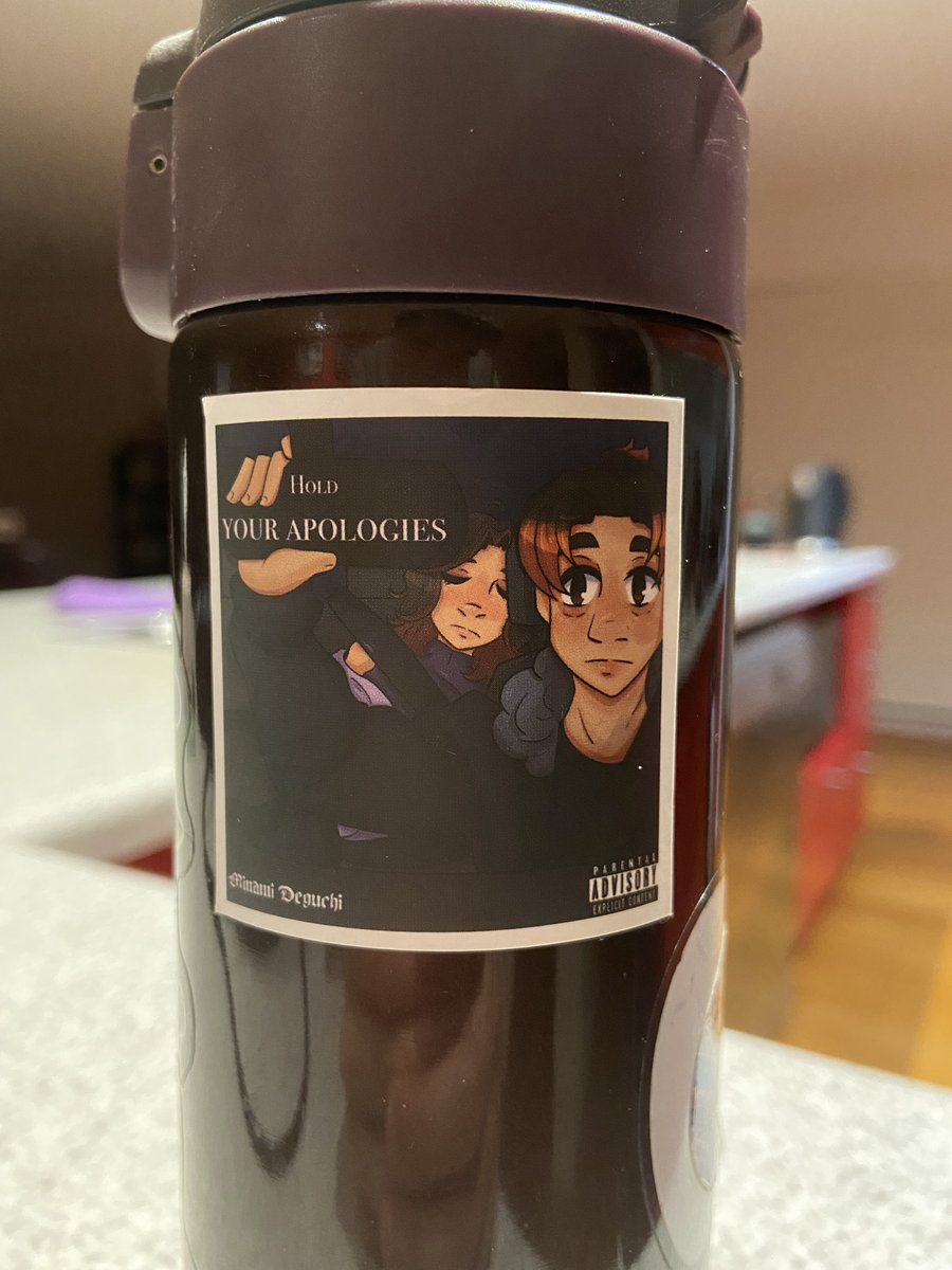 "Hold your apologies" - stickers, 10 pack | Minami Deguchi