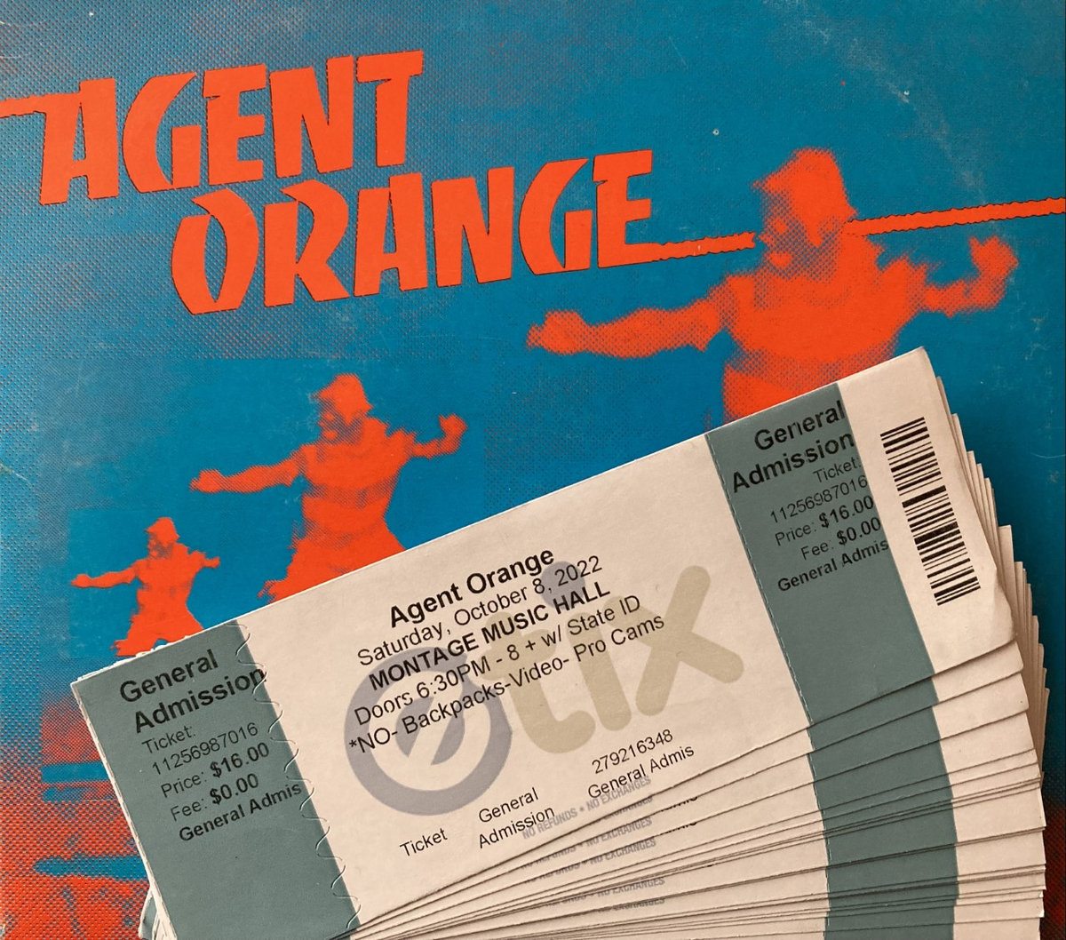 TICKET: AGENT ORANGE 10/8/22 @ MONTAGE MUSIC HALL | Duke Galaxy and the ...