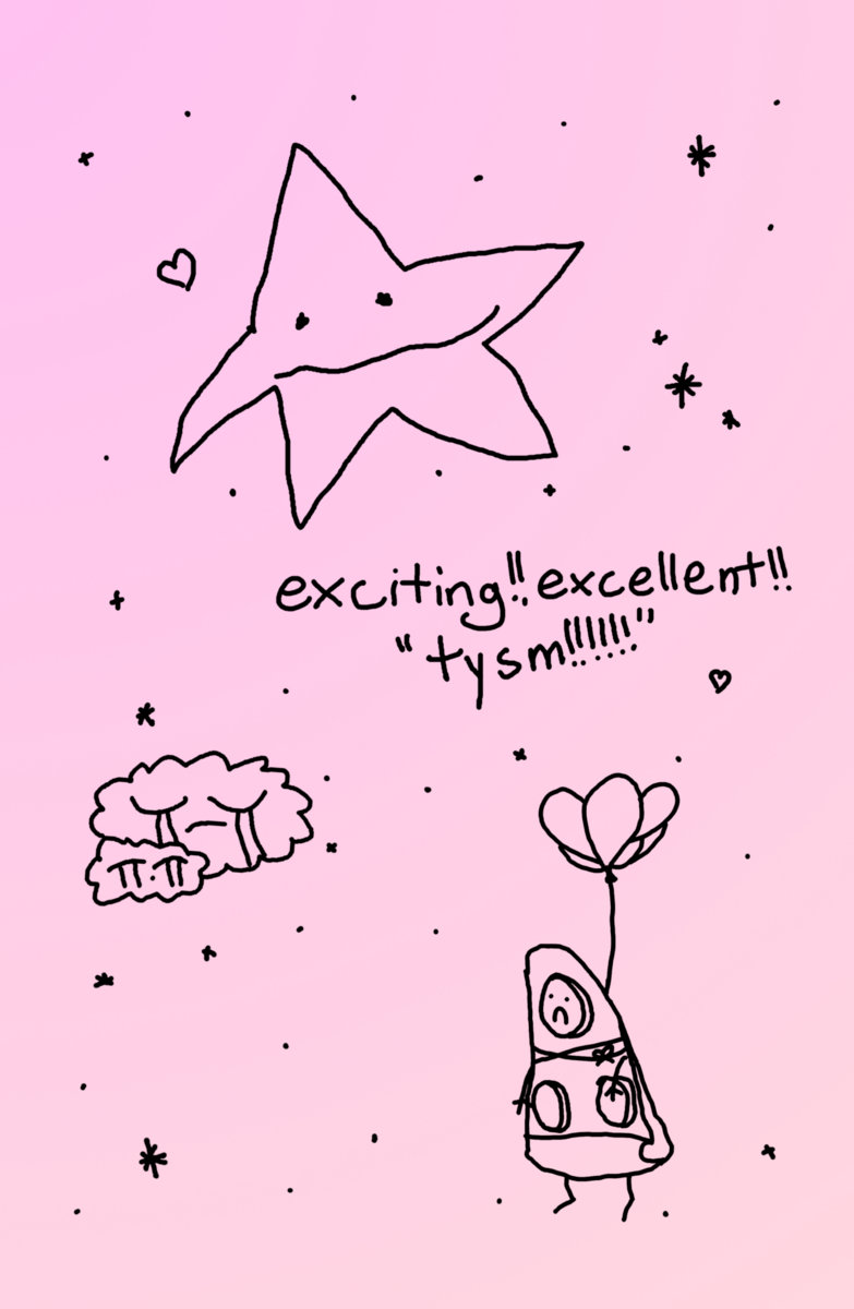 tysm!!!!!! poster print 11" x 17" (INCLUDES STICKER SET) | exciting ...