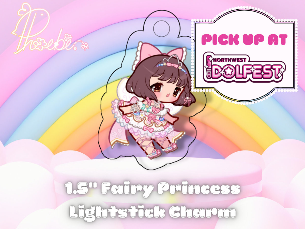 [PICK UP AT CONVENTION] Fairy Princess Lightstick Charm | Phoebe