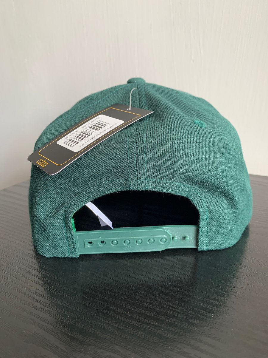 Snapback Cap - Spruce Green with Embroidered White Logo | Boss Keloid