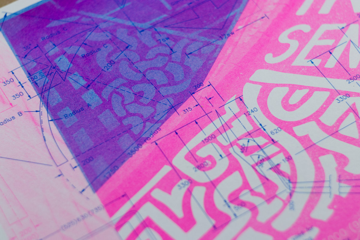 Stop Making Sense – A3 riso print | Tommy Perman