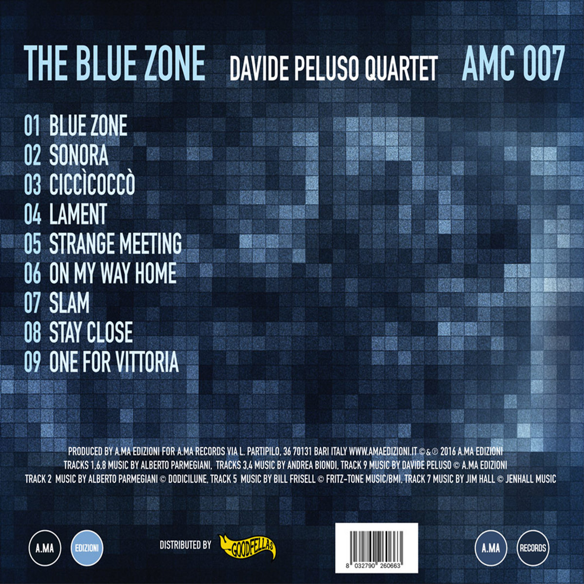 The Blue Zone | Davide Peluso Quartet | A.MA Records A.MA Edizioni