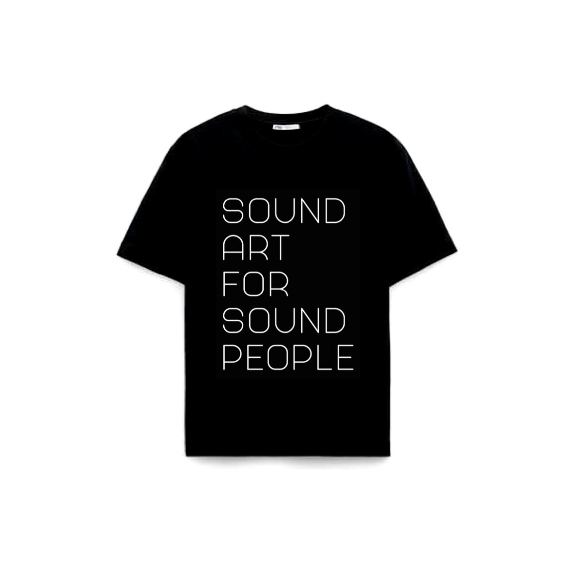 SOUND ART FOR SOUND PEOPLE t-shirt | Front & Follow