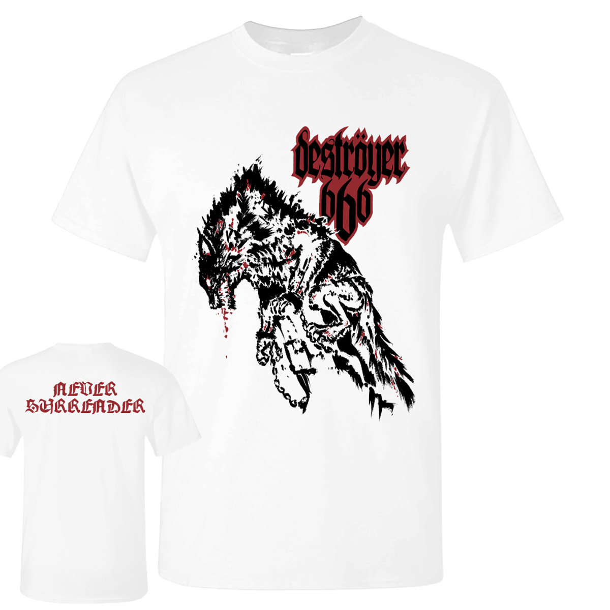 Destroyer 666 - Never Surrender T-Shirt | Metal Merch