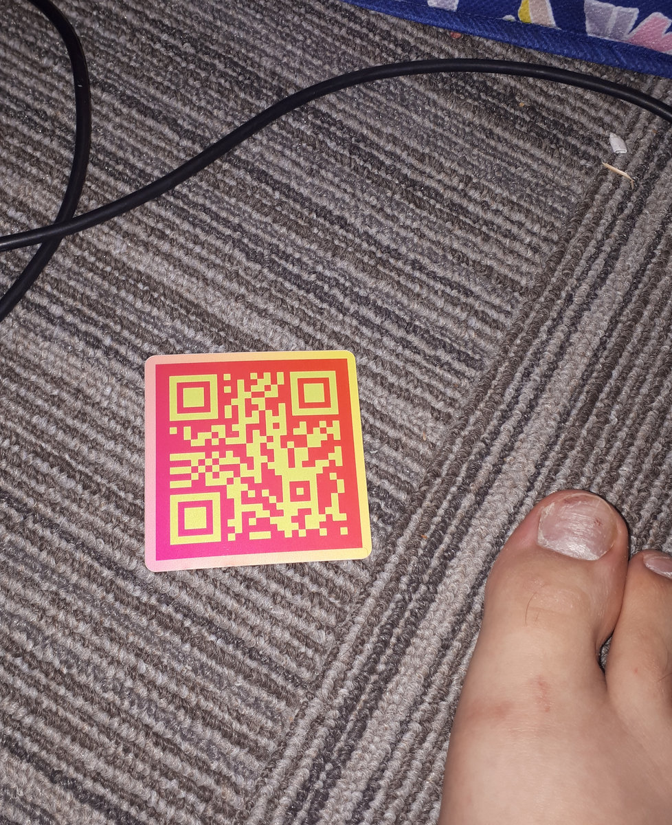 Big Burger QR Code Sticker | This Is The Glasshouse