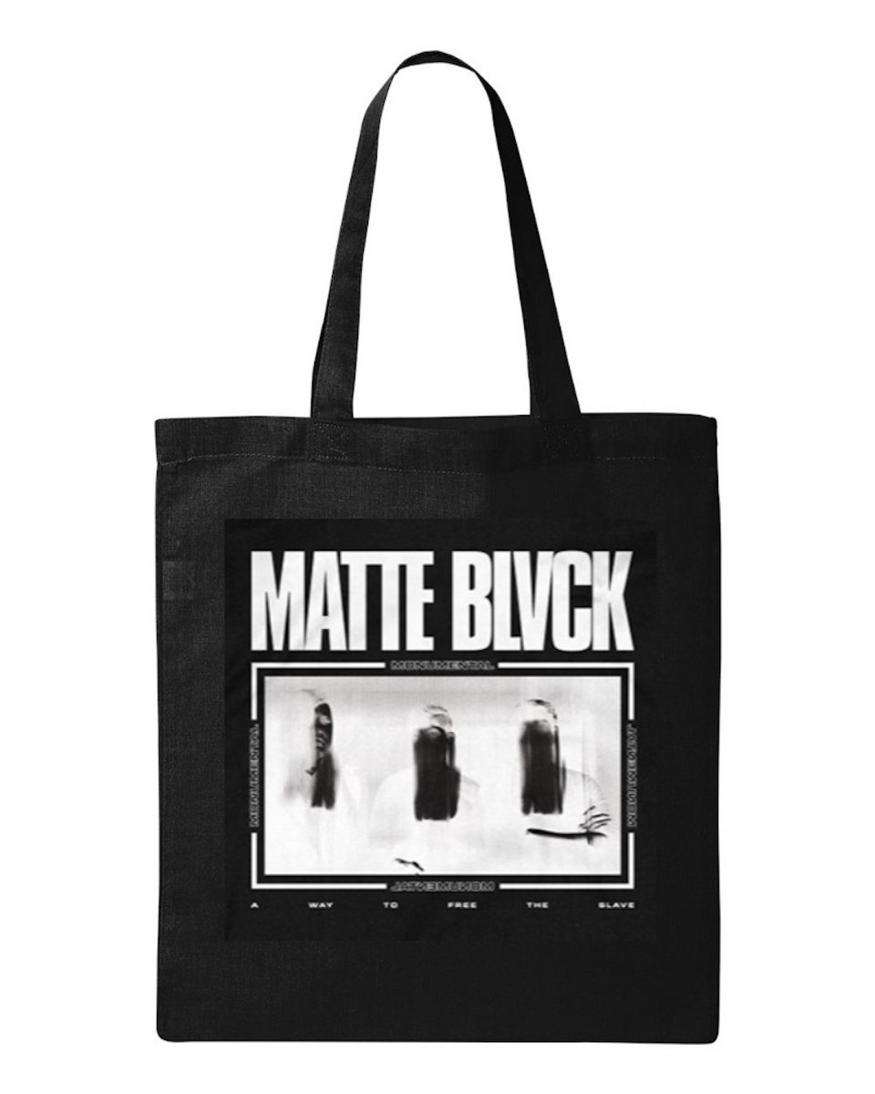 Black "Monumental" Tote Bag | MATTE BLVCK