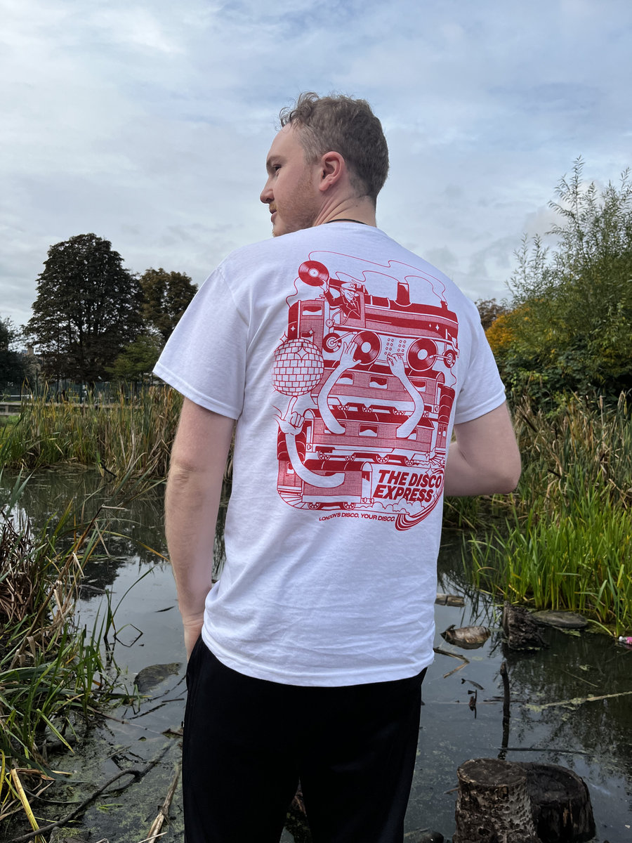 The Disco Express - Red Train Label Tee | The Disco Express
