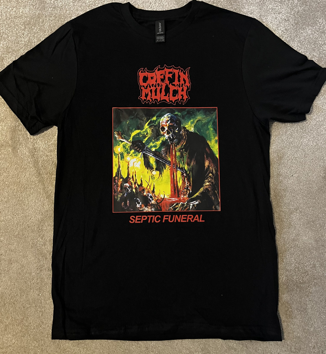 Septic Funeral artwork shirt (DTG) | Coffin Mulch