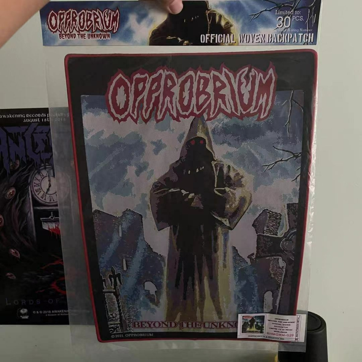 Opprobrium - 'Beyond The Unknown' Official Woven Backpatch (BLACK ...