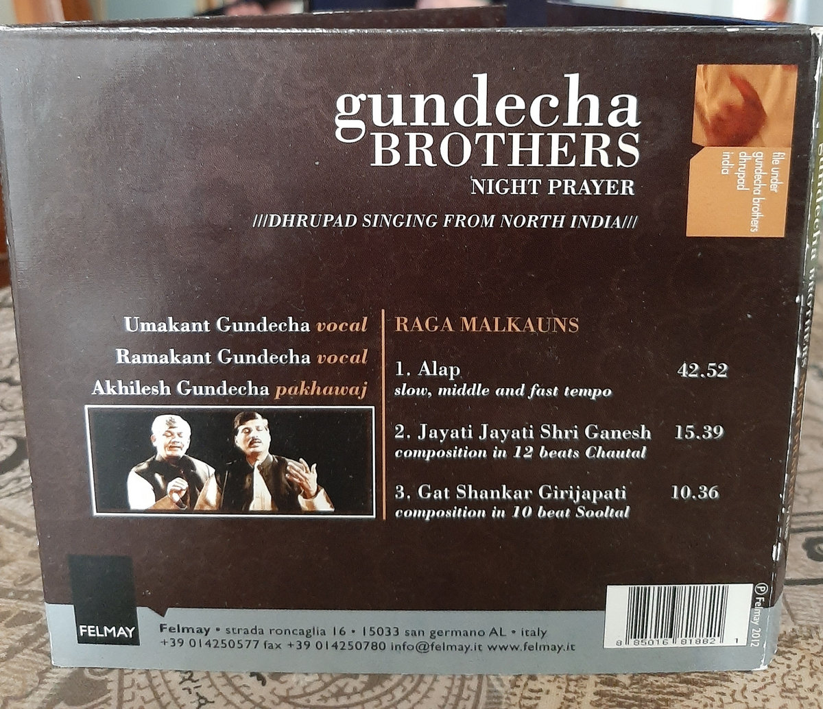 Night Prayer (Dhrupad singing from North India) | GUNDECHA BROTHERS ...