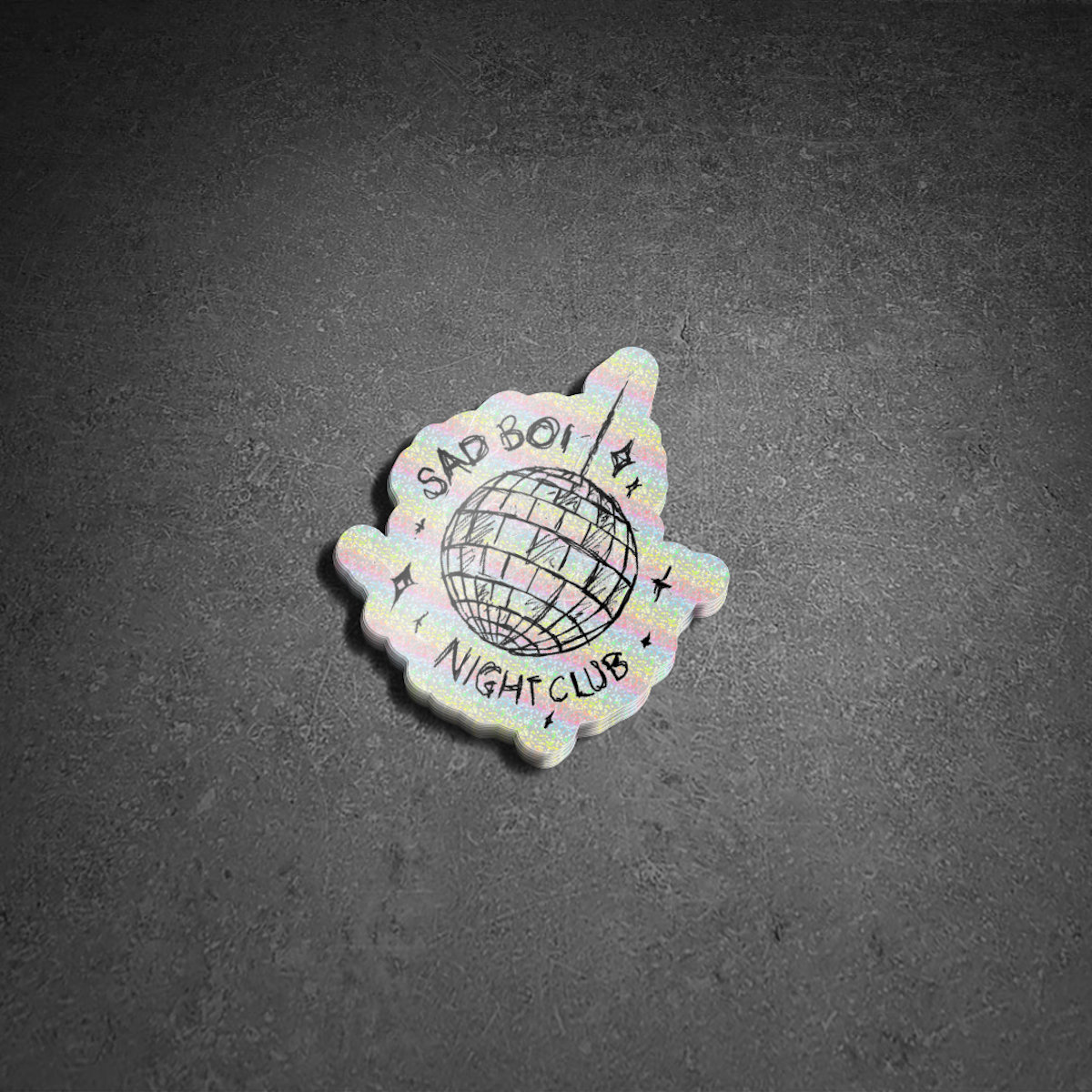 Sad Boi Night Club Vinyl Sticker | Snotbody