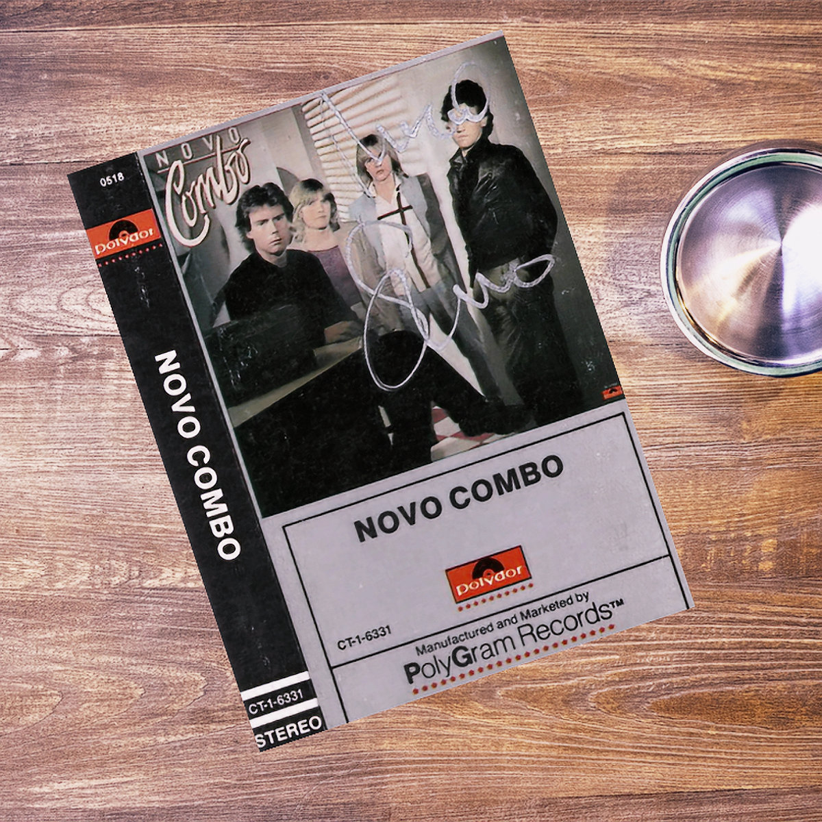 NOVO COMBO - SELF TITLED - "Michael Shrieve" Autographed Cassette ...