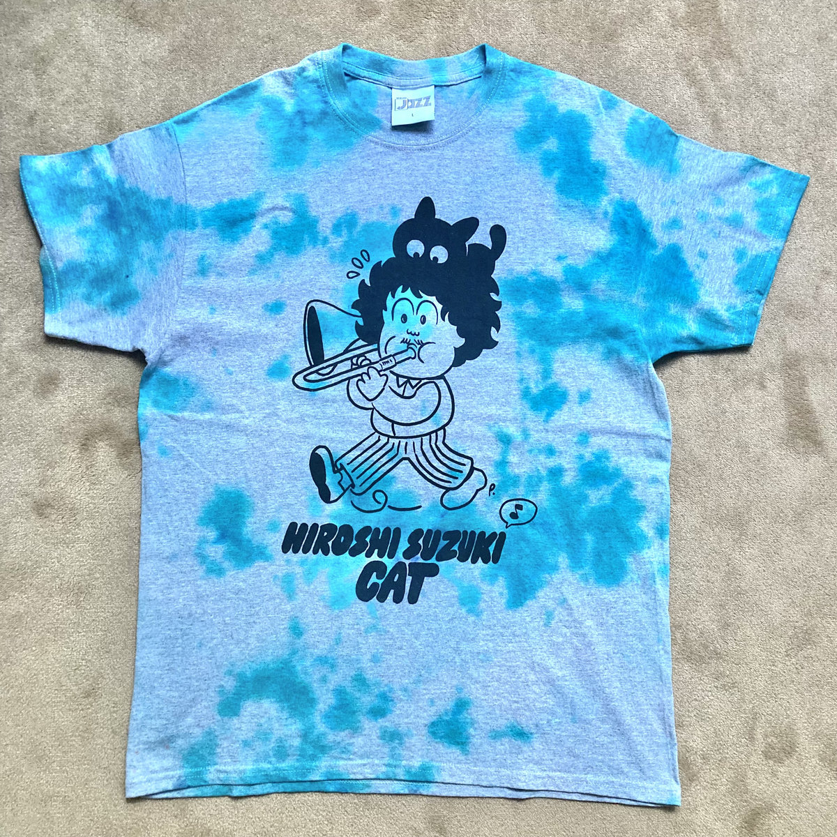 Hiroshi Suzuki Cat Tie Dye T-Shirt | WRWTFWW Records