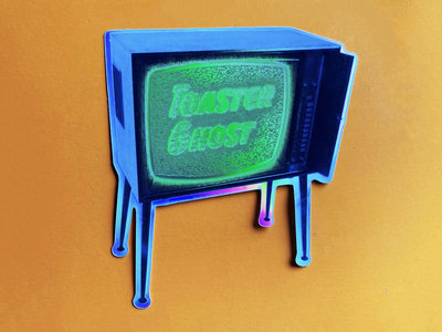 "Lunar Television" Sticker | Toaster Ghost