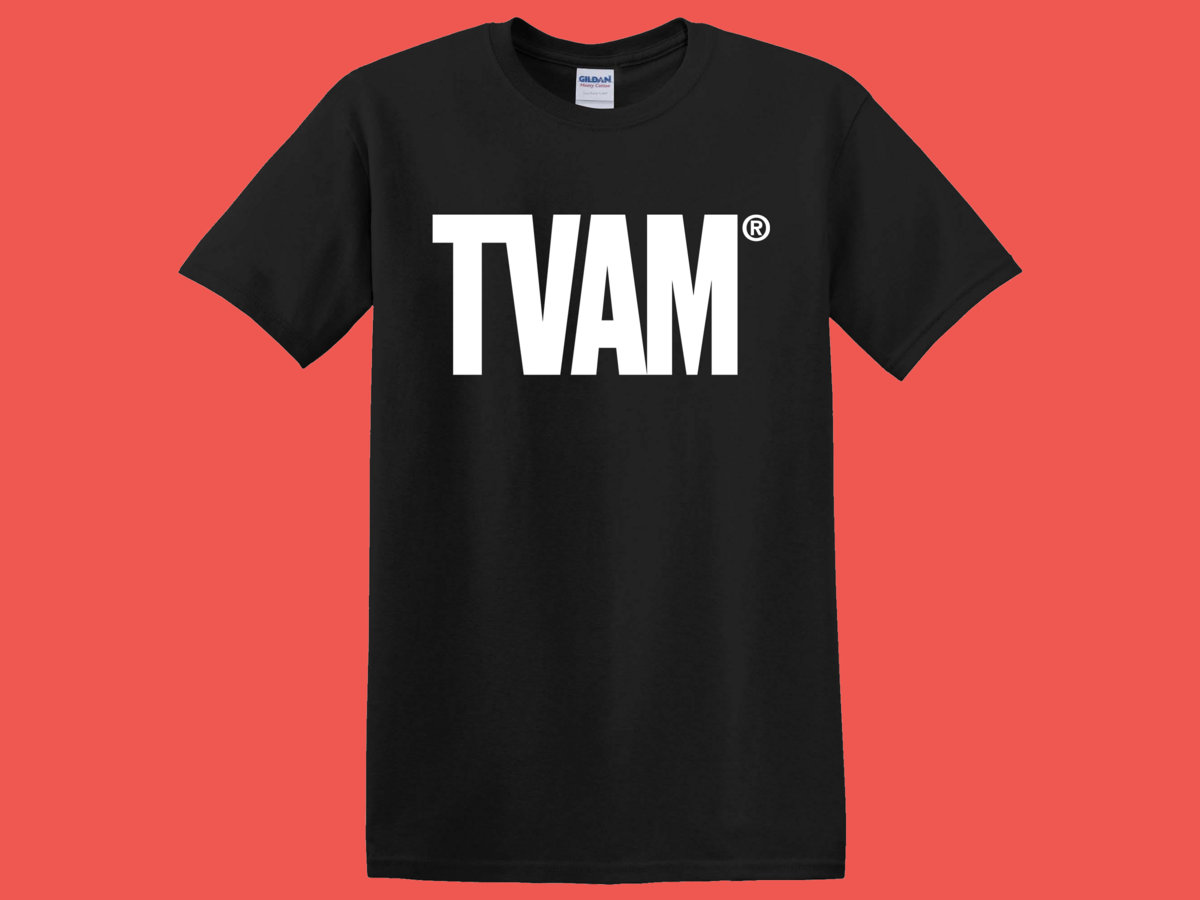 TVAM Logo T-Shirt (White on Black) | TVAM