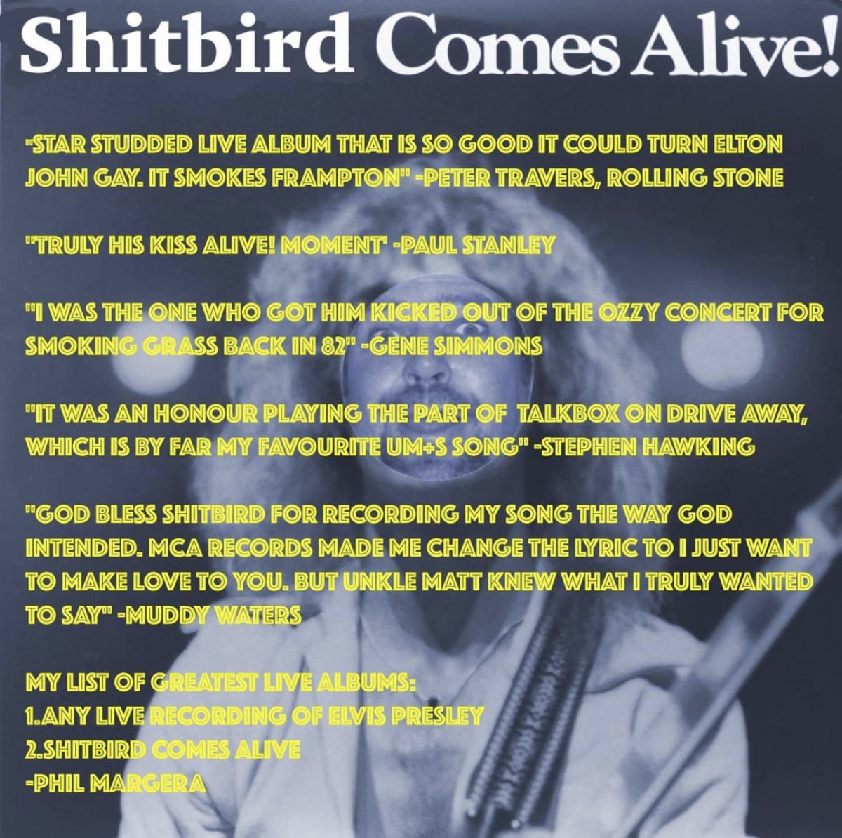 SHITBIRD COMES ALIVE! | UNKLE MATT & THE SHITBIRDZ | Filthy Note Records