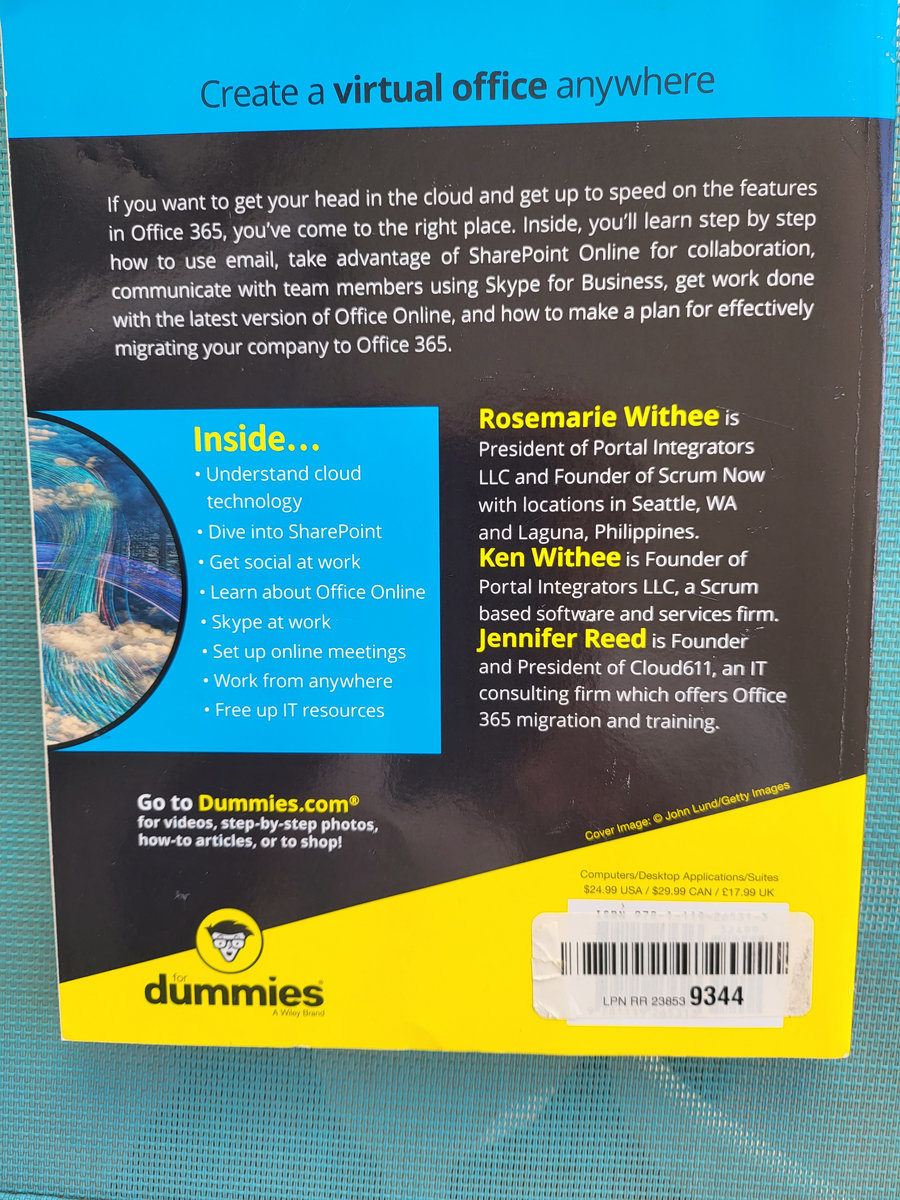 Microsoft Office 365 Foe Dummies - 2nd Edition | Willie Griffin