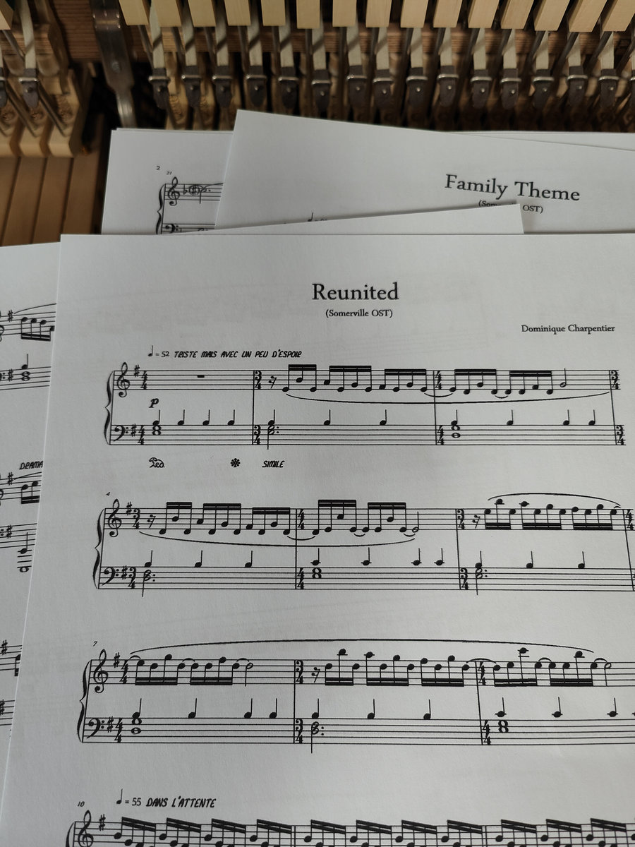 Somerville OST - Intro Music (piano sheet) | Dominique Charpentier