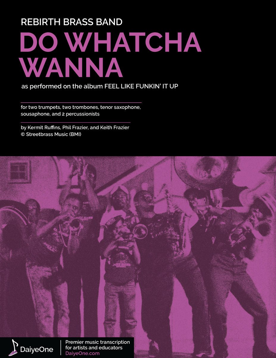 Do Whatcha Wanna | Sheet Music (Score/Parts PDFs) + Notation Software ...