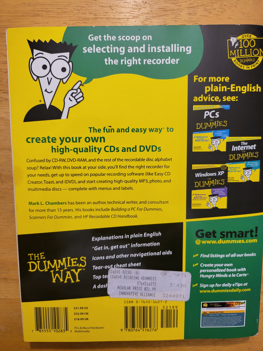 CD and DVD Recording For Dummies | Willie Griffin