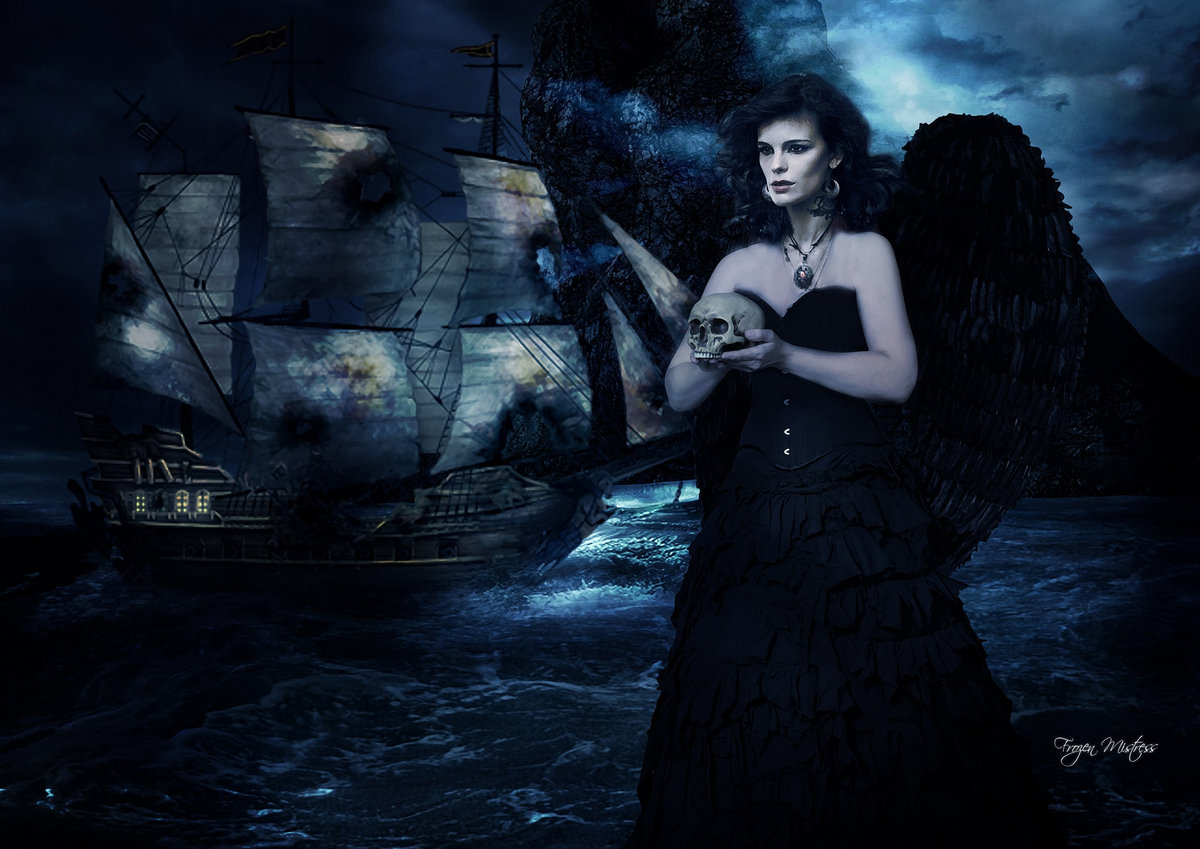 Melancholy Angel A4 size print | Frozen Mistress Art