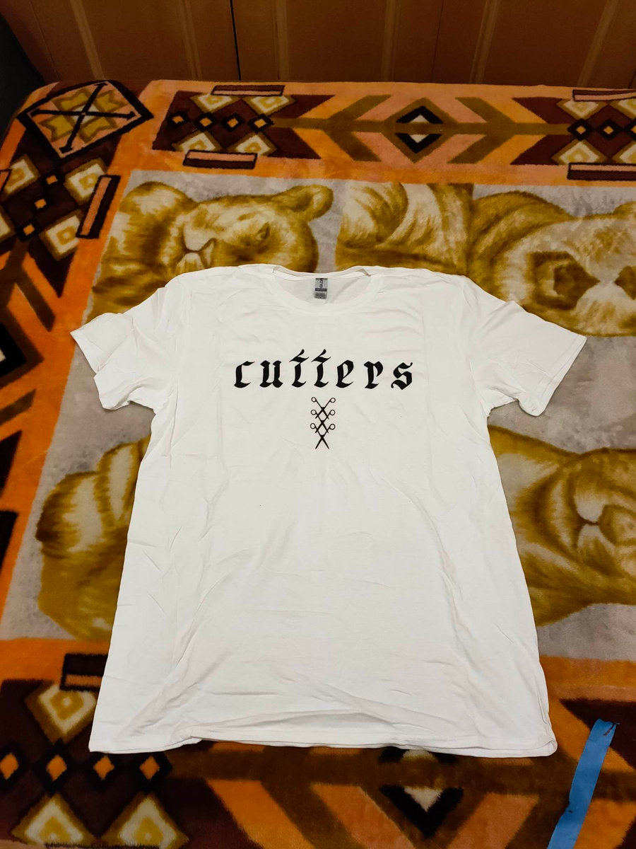 Cutters white scissors t-shirt | Cutters