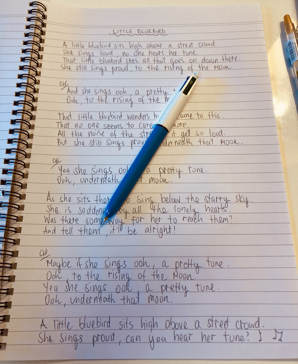 Hand Written Lyrics by Anna | Anna Weatherup