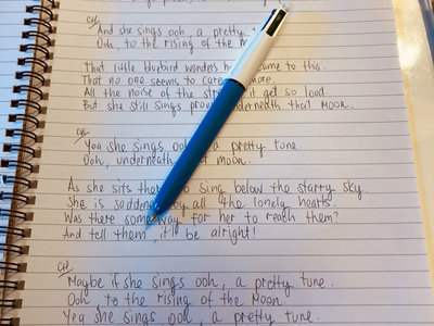 Hand Written Lyrics by Anna | Anna Weatherup