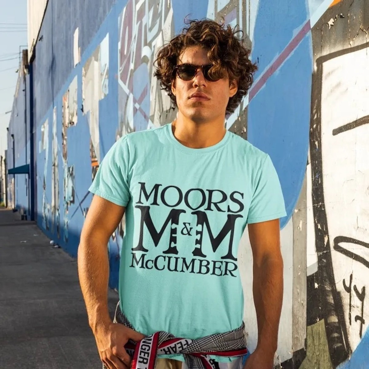 Turquoise Logo T-Shirt | Moors & McCumber