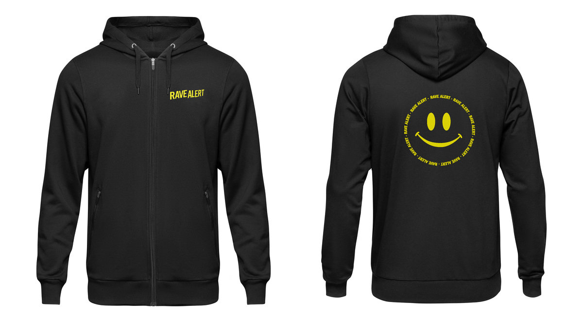 Rave Alert Zipper Hoodie | Rave Alert